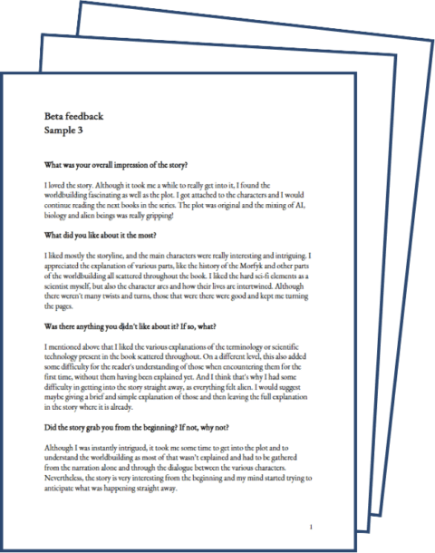 Beta reader service - The Niche Reader